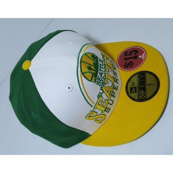 New Era | Accessories | Seattle Supersonics Fitted Sz 7 Cap Hat New Era ...